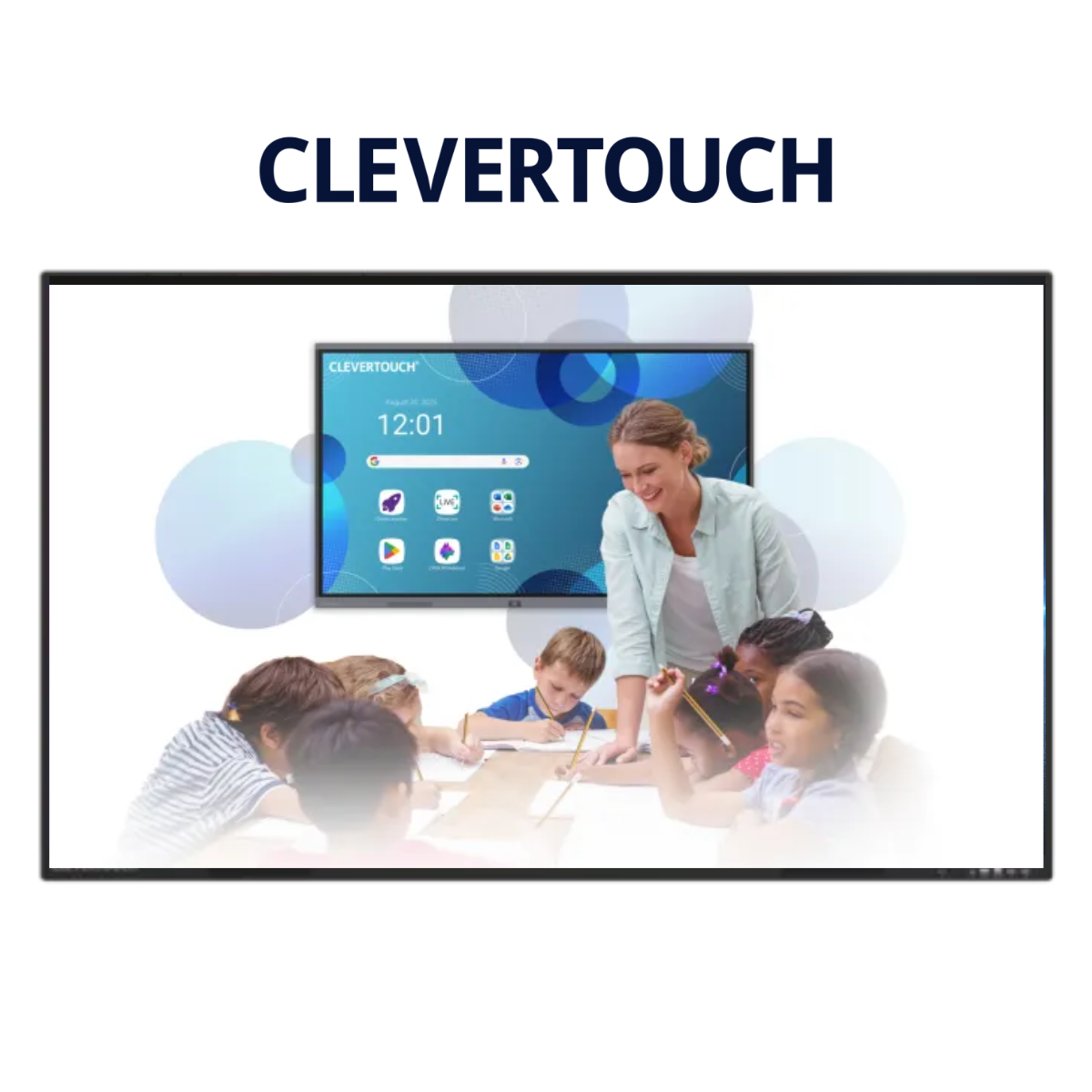 CLEVER TOUCH Pro Series 3 – EDLA Certified Interactive Touchscreen Dis ...