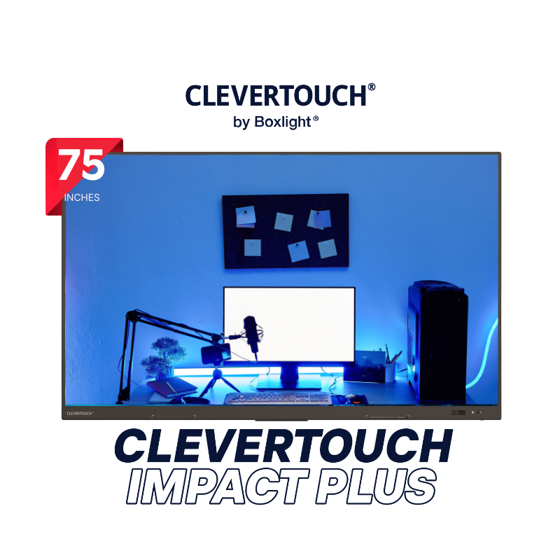 Clevertouch Interactive Flat Panel - 75 Inch | 4K UHD Large Touchscree ...